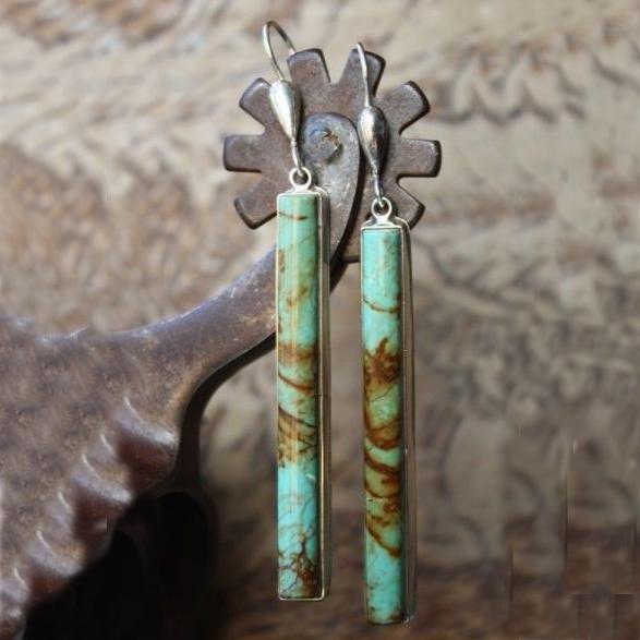 Buy Exquisite Polished Princess Turquoise Dangle Earrings Women ...