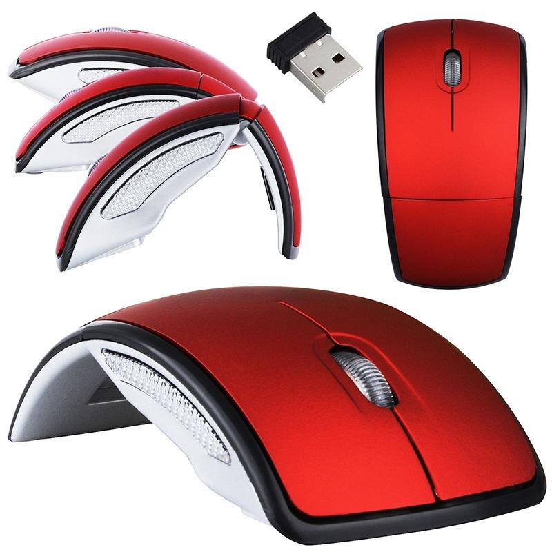Buy Portable Foldable Fold 2.4 Ghz Wireless Arc Optical Mouse Mice USB ...