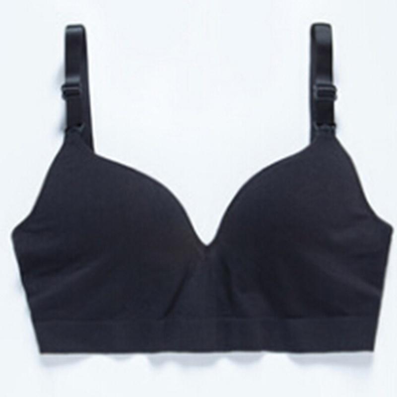 Buy Pregnant Women No Rims Seamless Underwear Open Button Nursing Bra ...
