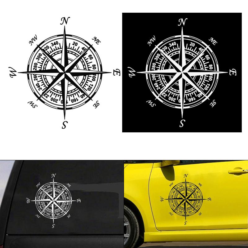 Buy 20x20CM PET Compass Pattern Outdoor Reflective Motorcycle Car ...