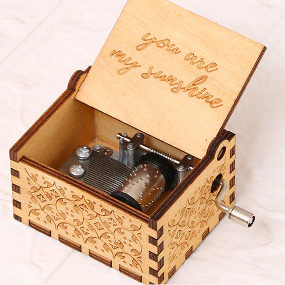 Buy 1 Pcs Wooden Music Box Musical Case Toys Kids Gifts Tool Wooden ...