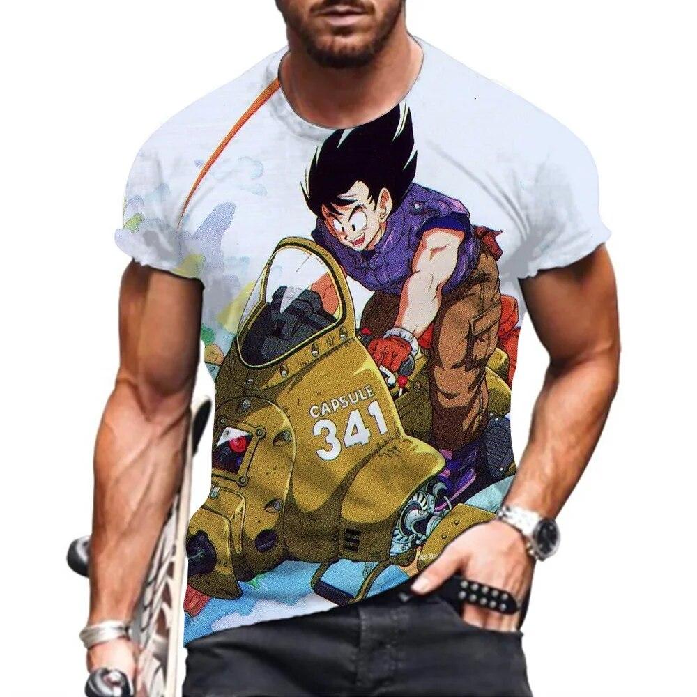 Essentials Goku Men's T-shirt Clothing Dragon Ball Z Anime Tops ...