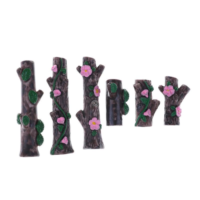 Buy Fairy Cherry Tree Tree Stump Garden Miniature Home Decor Crafts DIY ...
