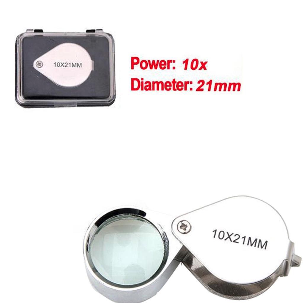 Buy Mini Pocket Foldable Magnifier 10X 21Mm Jeweler Loupe Glass Loop ...