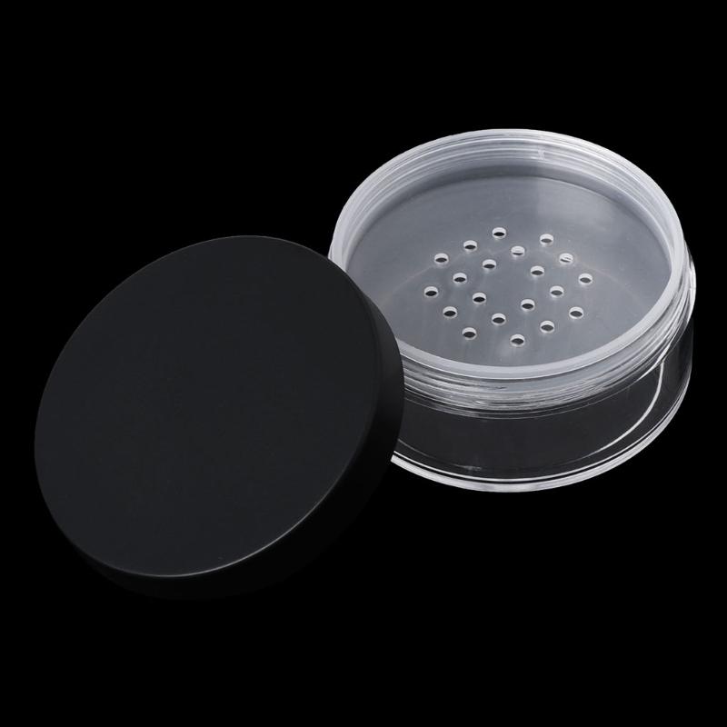 Satın alın 50g Plastic Empty Loose Powder Pot With Sieve Cosmetic Jar ...