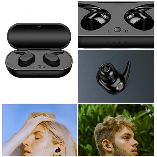 Buy 2Pcs Y30 Wireless Earbuds Rechargeable True Wireless Stereo Touch ...