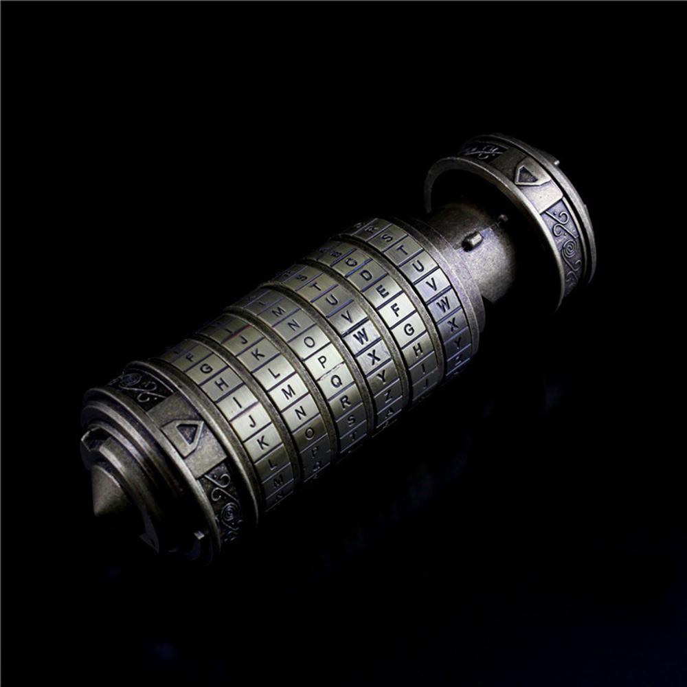 Buy Mold Leonardo Da Vinci Code Toys Metal Cryptex Locks Valentine's Day Gift Letter Password at ...