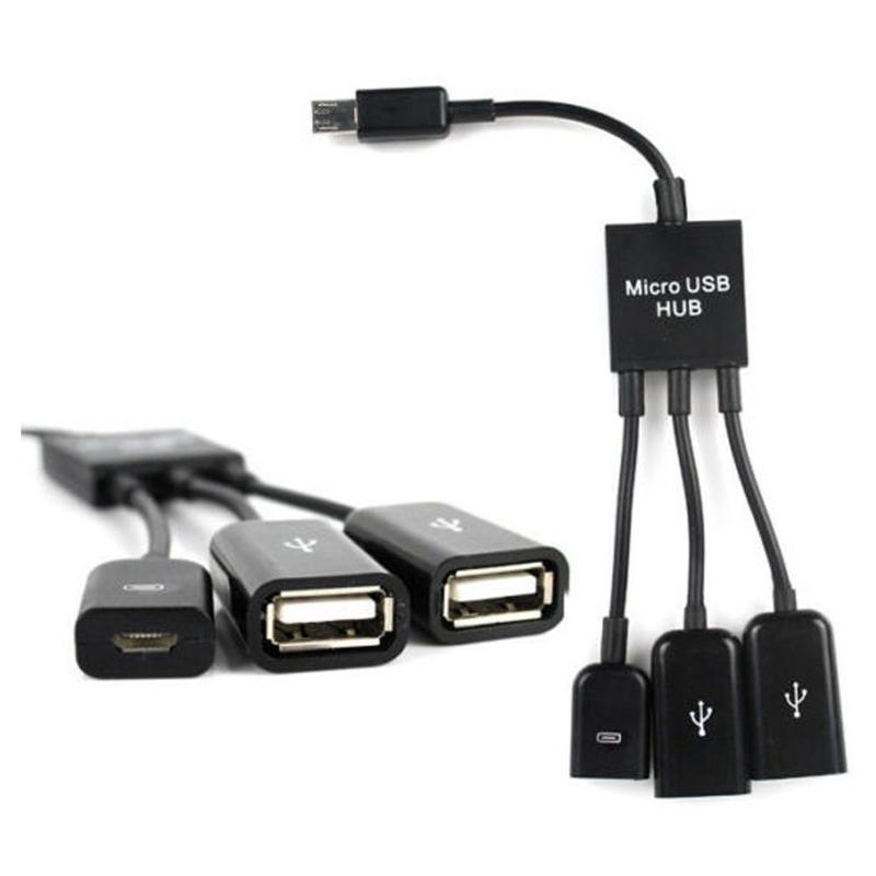 Buy 3in1 Male To Female Micro Usb 2.0 Power Charging Host Otg Adapter ...