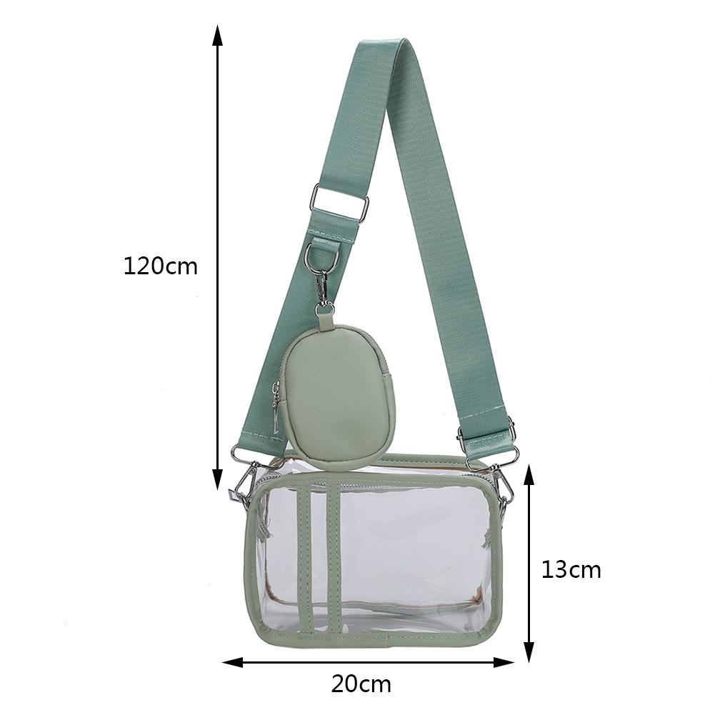 Cheap New Transparent PVC Female Tote Bag Fashion Small Square Purse ...