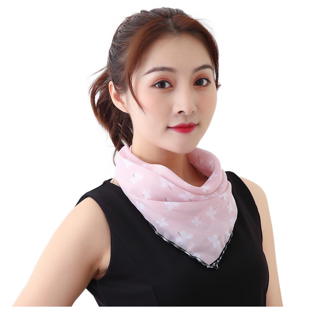Buy Women Sun Protection Print Scarf Dustproof Neck Scarf Masks at ...