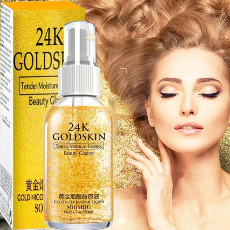 Buy New Product Hyaluronic Acid Serum 24k Gold Face Moisturizing Solution Whitening Anti Aging ...