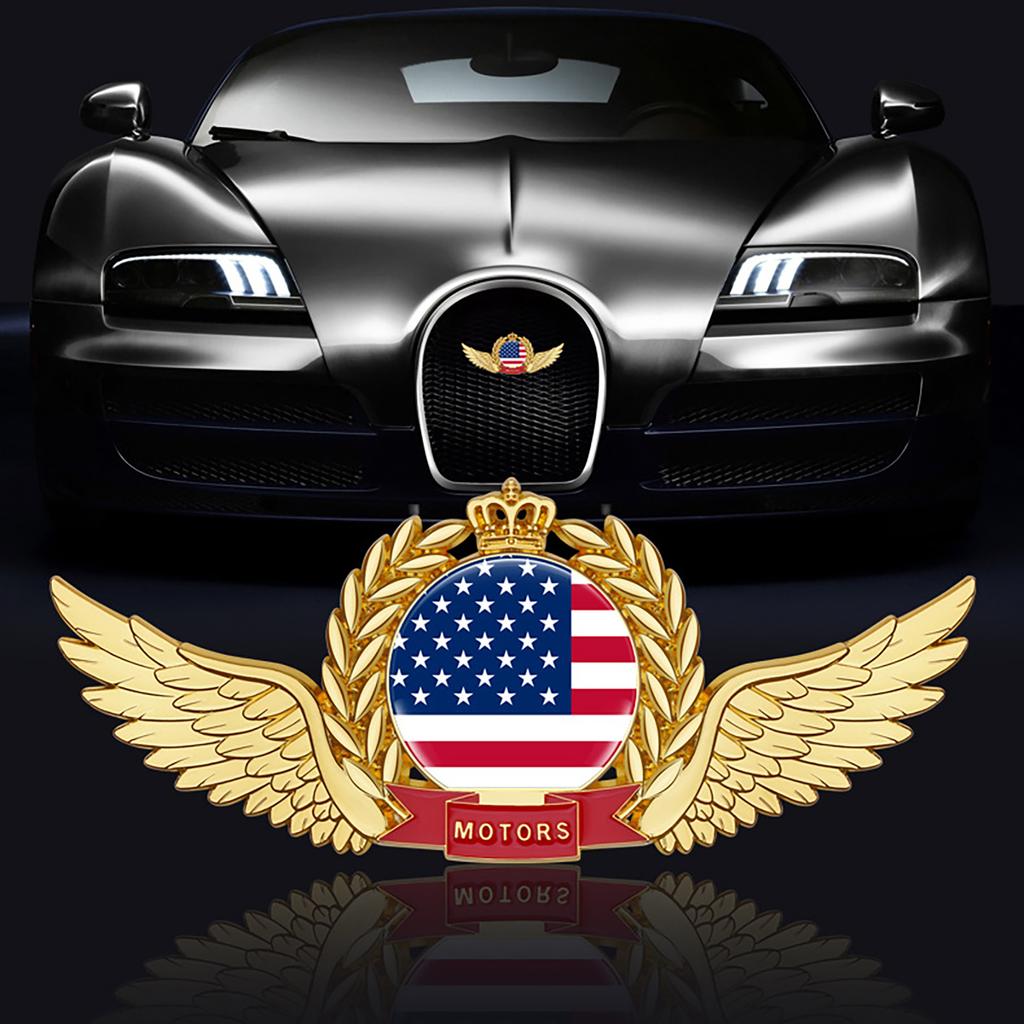 Car Decoration Durable Delicate Corrosion Resistant 3D Sticker Crown ...