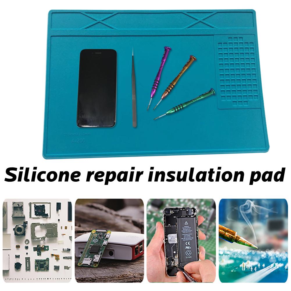 310*210MM Silicone Repair Insulation Pad Soldering Station Pad to Make ...