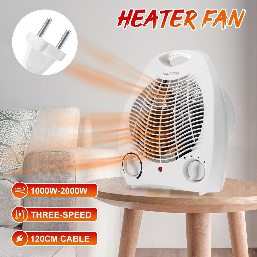 Buy 1000W-2000W 3 Speeds Portable Mini Heater Fan Cool %26 Hot Dual ...
