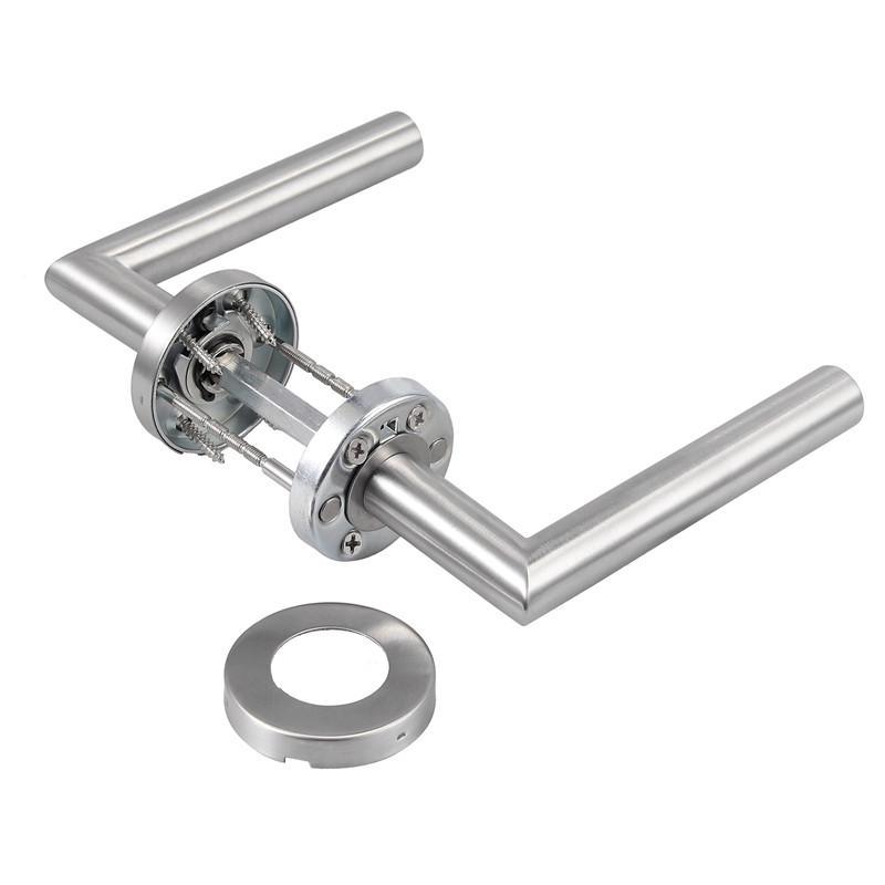 Buy Home Door Handle Stainless Steel Door Handle Set L-shape Door ...