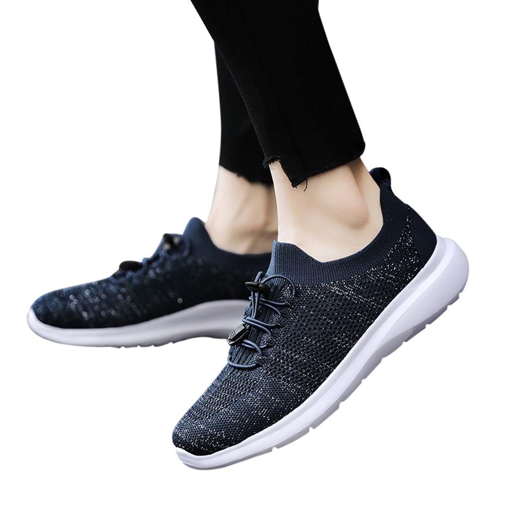 Women's Leisure Outdoor Mesh Sports Shoes Run Breathable Shoe Sneakers ...