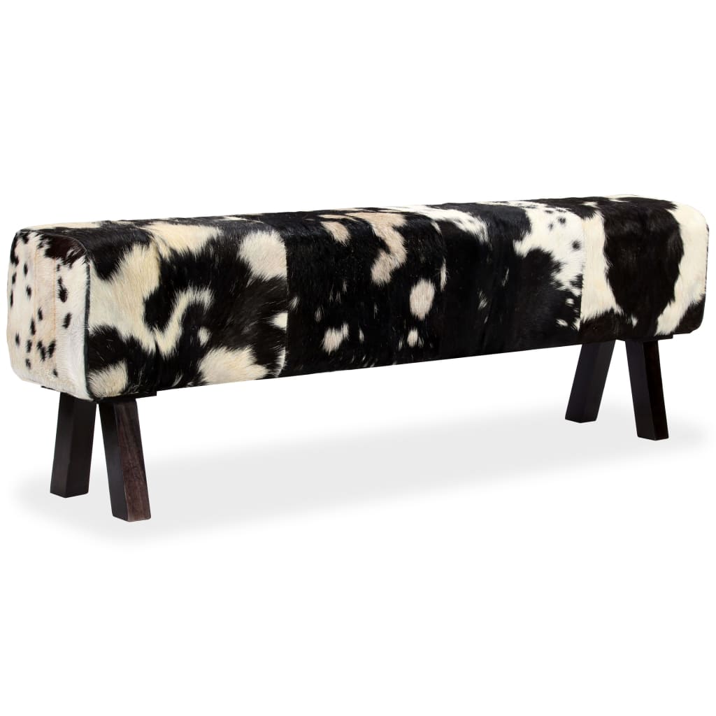 Buy Bench Genuine Goat Leather Relex Chair for Home Living Room Use ...