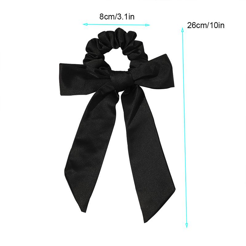 Buy Solid Bow Hair Ring Rubber Band Hair Band Headwear Hair Circle Hair ...