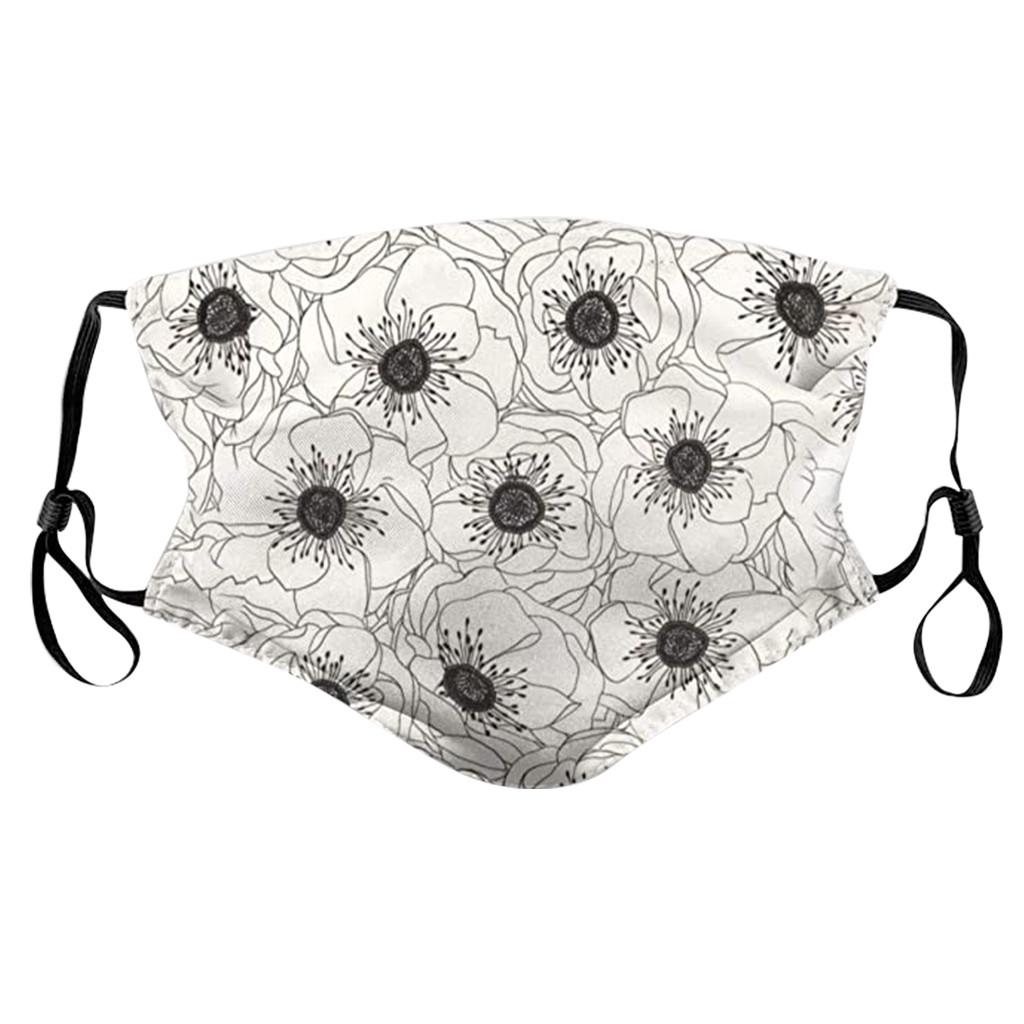 Buy Wind Cloth Printing Reusable Face Nose Mouth Cover with Adjustable ...