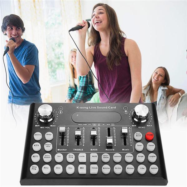 Buy Live Sound Card F9 Universal Voice Change Audio Mixer Adapter Card ...