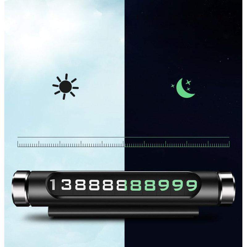 Buy Car Auto Temporary Parking Phone NUmbers Sign Luminous Roller Shape ...