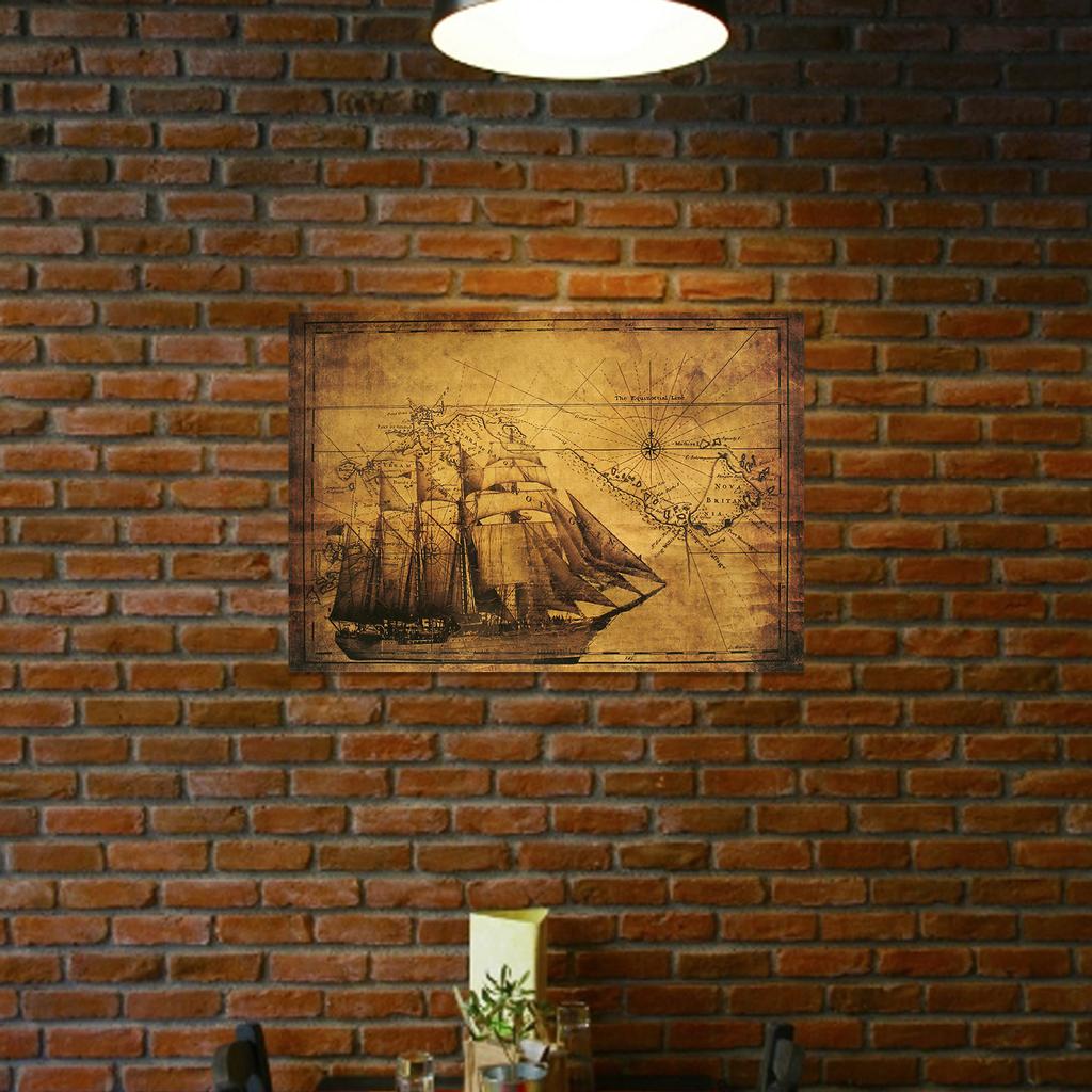 Buy [old stager] for Poster Ancient Sailing Ship Nautical Line Pattern ...