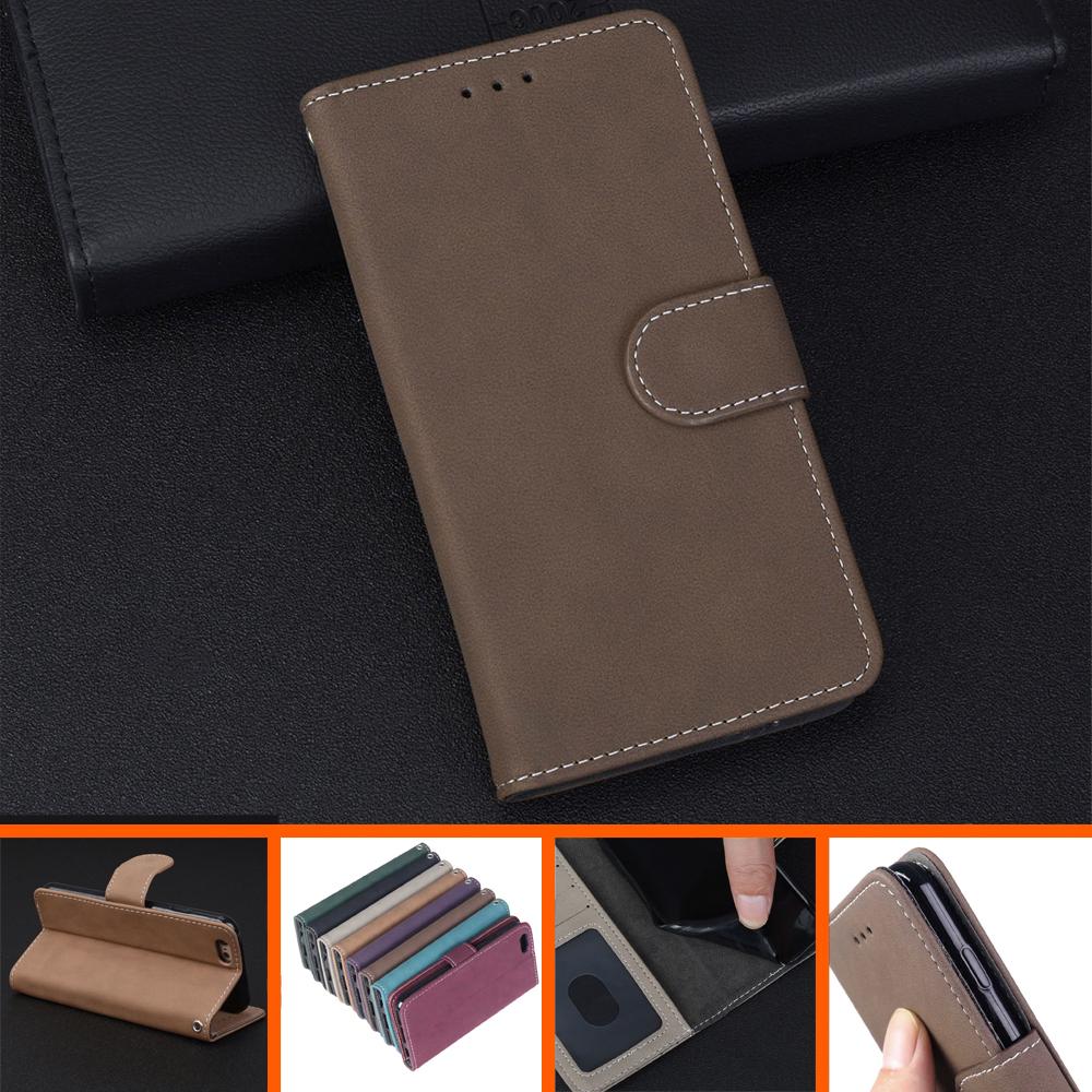 Buy Flip Matte Leather PU Wallet 3 Card Holder Stand Slots Phone Case ...