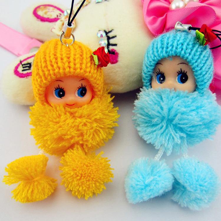 Cheap 2pcs Mini Cute Baby Girls Dolls Bridal Keyrings & Keychains Kids ...