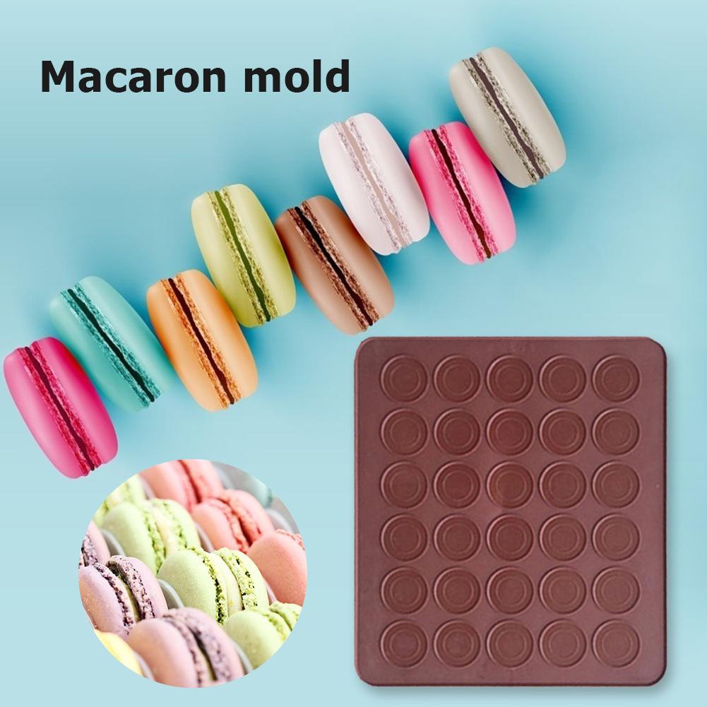 Cheap 30/48 Holes Silicone Macaron Mold Non Stick DIY Fondant Pastry ...