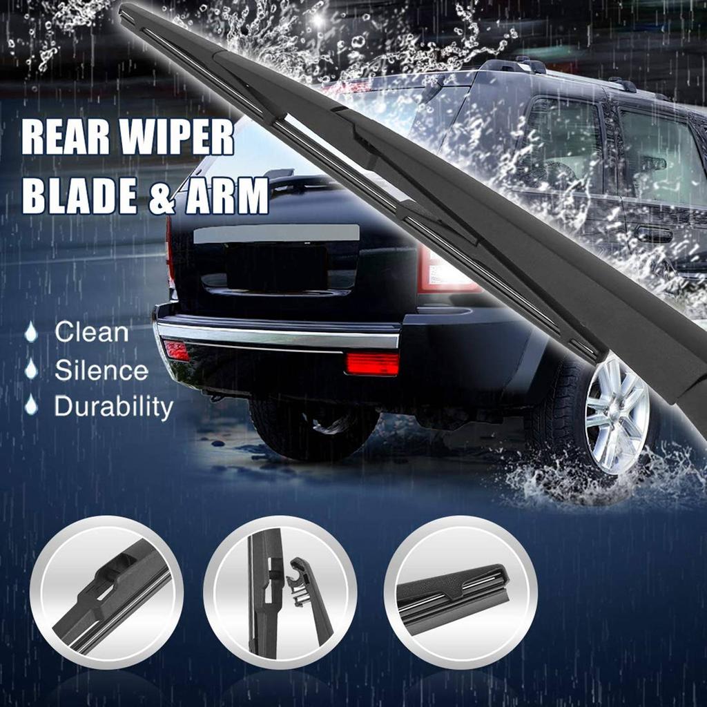Buy 14 Inch Car Rear Wiper Blades Back Windscreen Wiper Arm for ...
