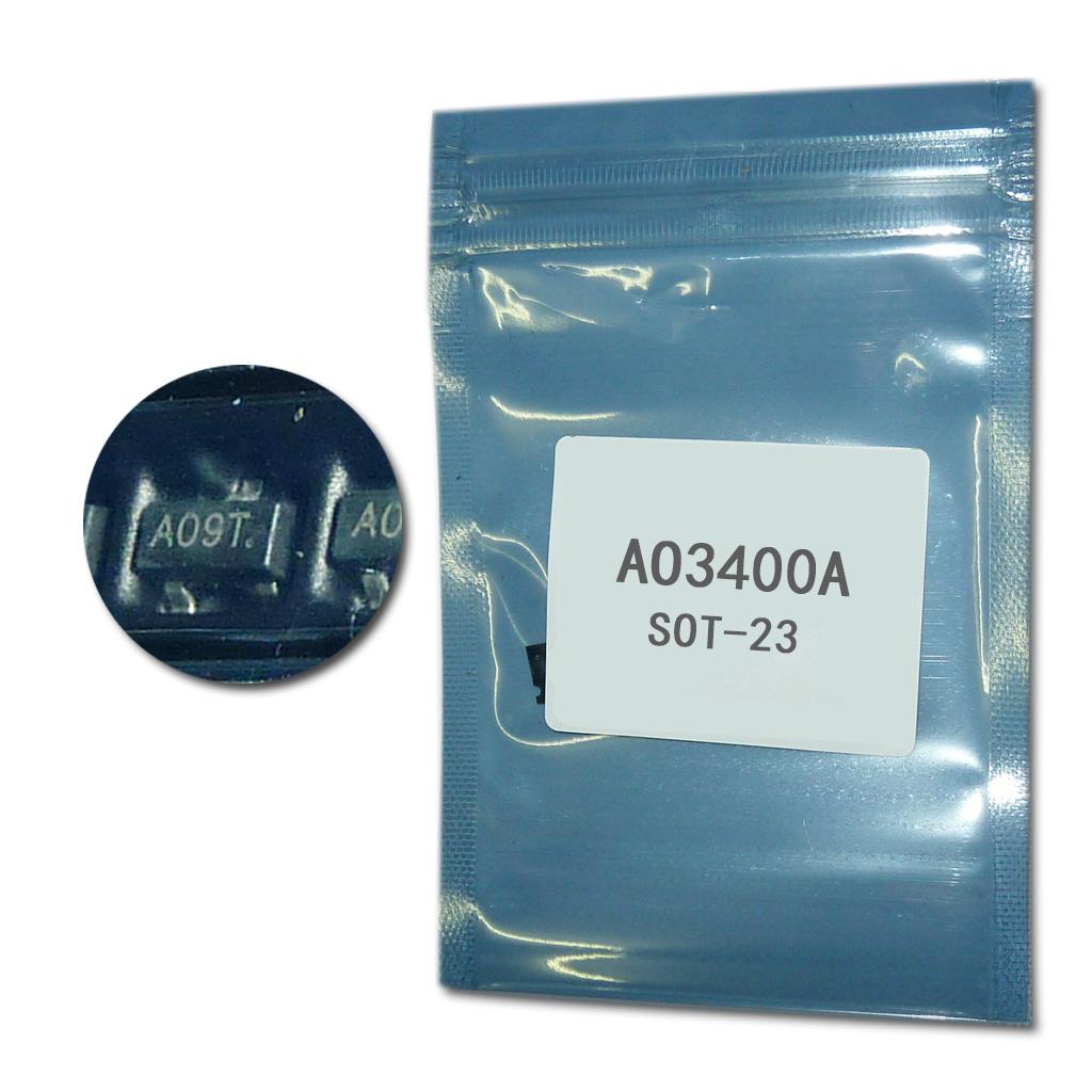 100pcs AO3400A SOT23 smd transistor Mosfet AO3400 SOT-23-3L MOSFET N-Channel 30V 5.7A (Ta) 1.4W ...
