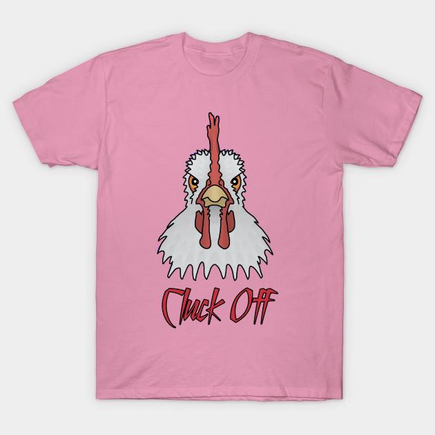 Buy T Shirt Women Cluck Off Angry Rooster Chicken Harajuku Print Kawaii ...