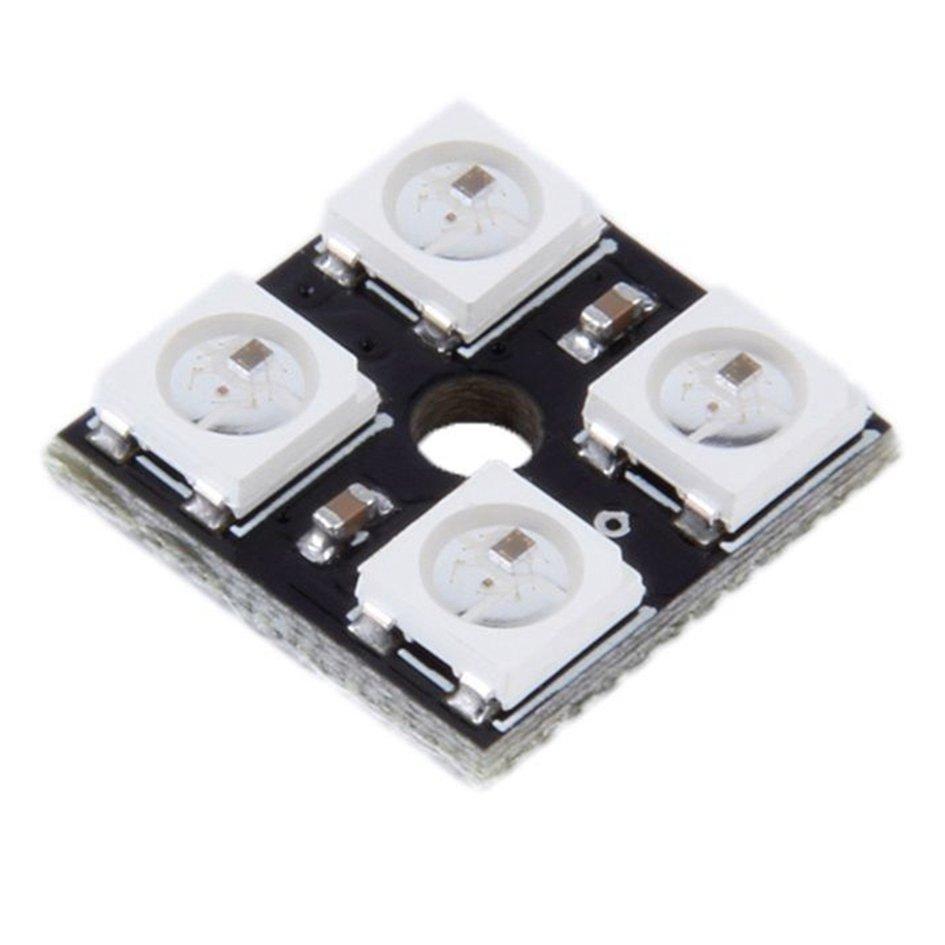 Buy 4-bit WS2812B Round Light Board RGB LED Full Color Driver Color ...