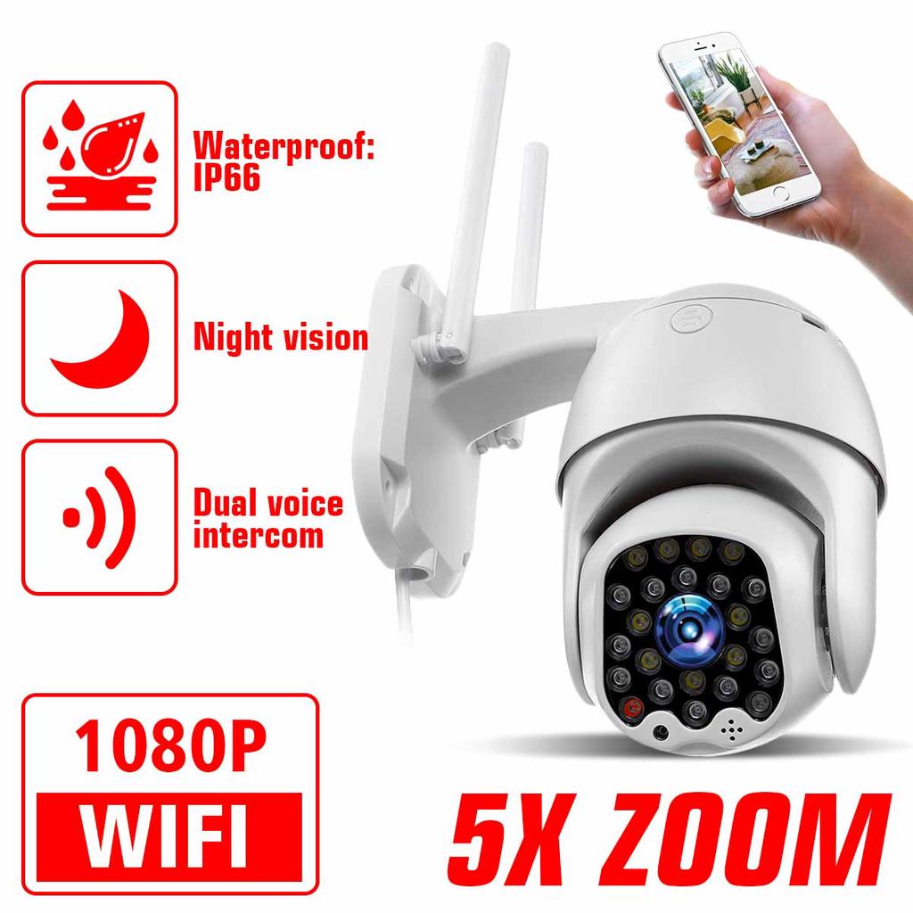 Buy 1080P PTZ Speed Dome Wifi Camera Outdoor 200MP Auto-Tracking Camera ...