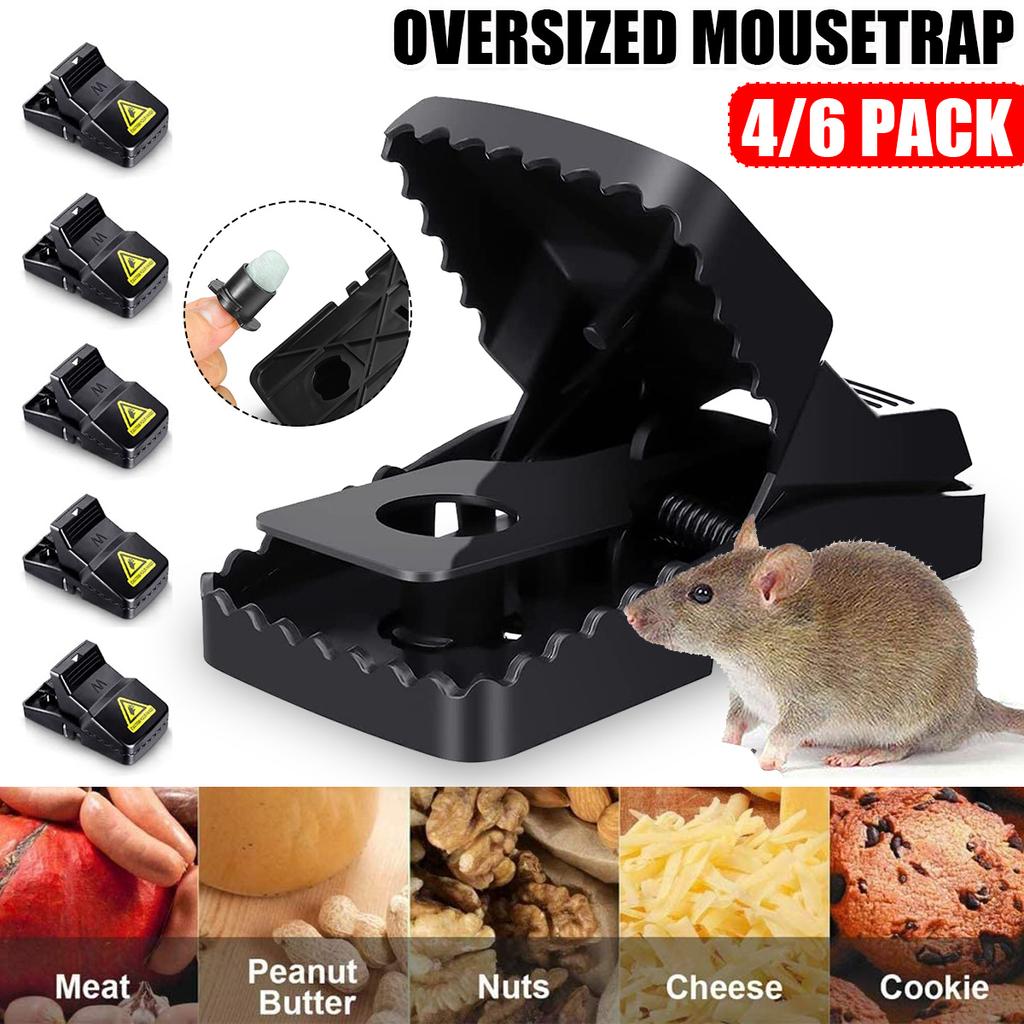 6/4Pcs Electronic Mousetraps Reusable Rat Catching Mice Mouse Traps ...