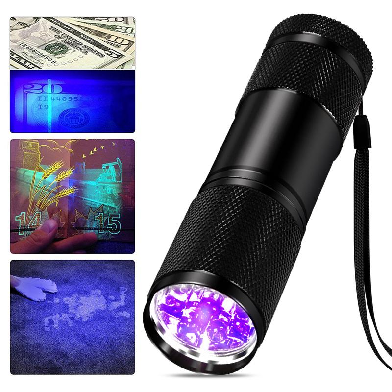 Satın alın Fashion 9LED Pet Urine Stains UV lamp UV Flashlight Detector ...