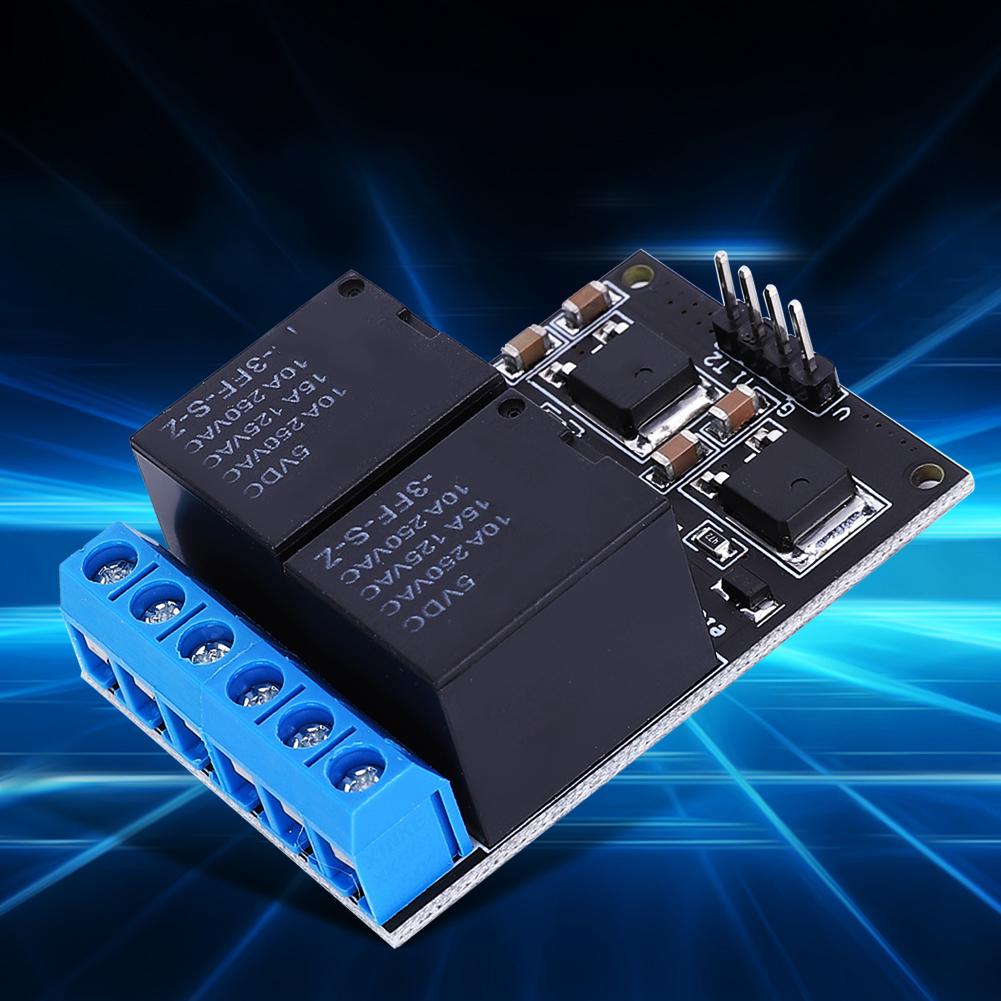 2-Channel Bistable Self-Locking Trigger Board Button MCU Low-Level ...