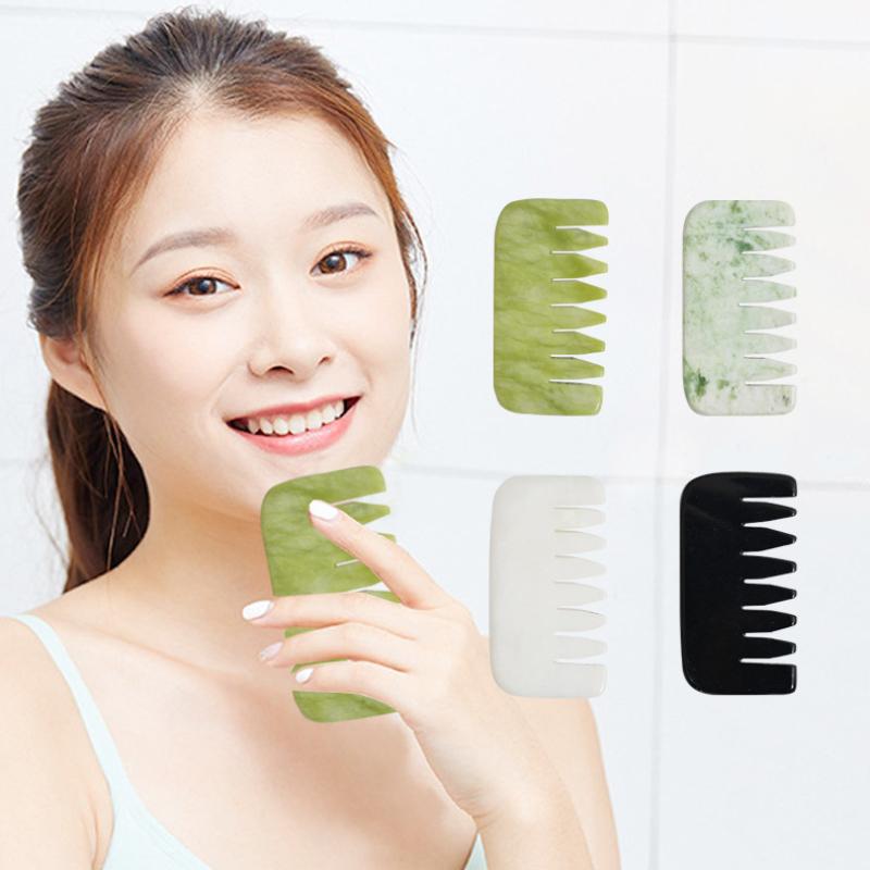 Cheap 1 Pc Gua Sha Board Comb Natural Jade Face Body Care Scraping SPA ...