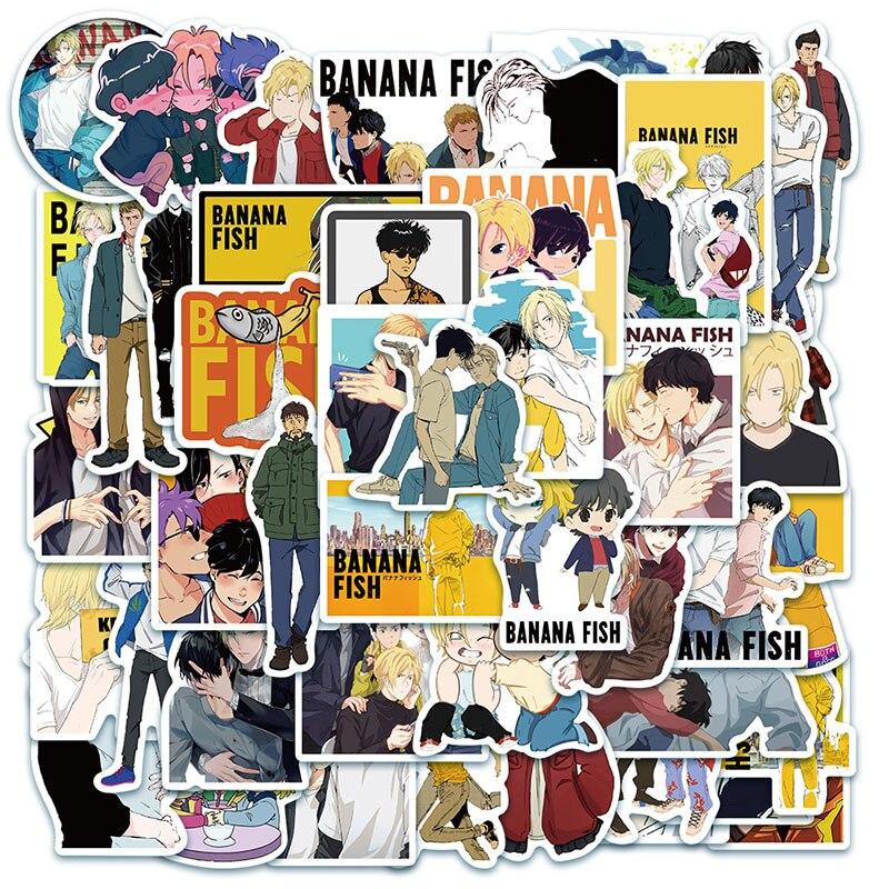 Cheap 50pcs Anime BANANA FISH Stickers For Stationery Laptop Skateboard ...