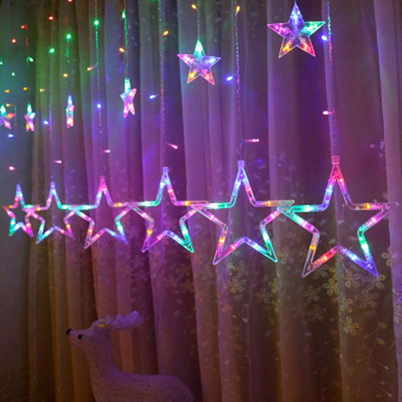 Christmas Stars Wedding Star String Partys Light LED Lights 138LEDs ...