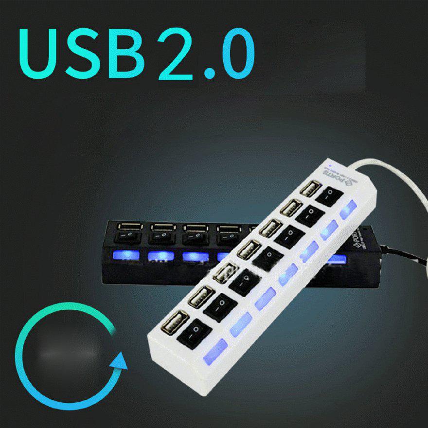 Buy ICOCO 7 Ports USB 2.0 Adapter Multi-interface Hub Independent ...