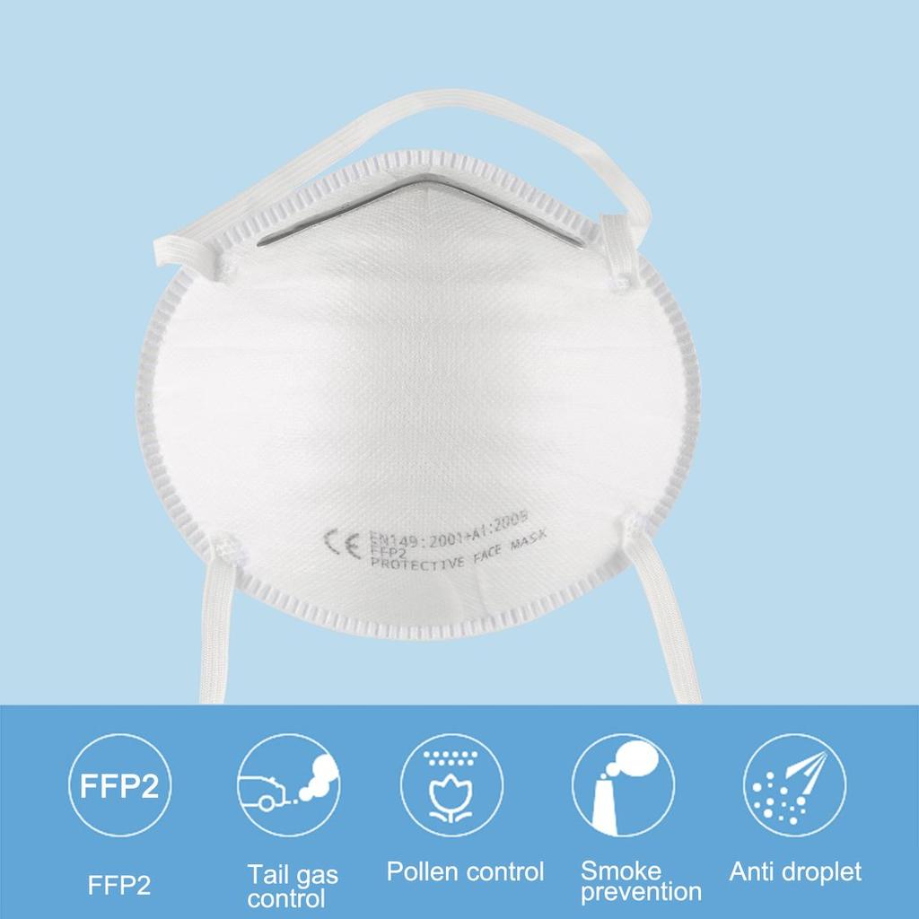 Buy SX 1 Pcs Ffp2 Mask Outdoor Protective Mask Cup Shaped Face Mask Without Valve at affordable ...