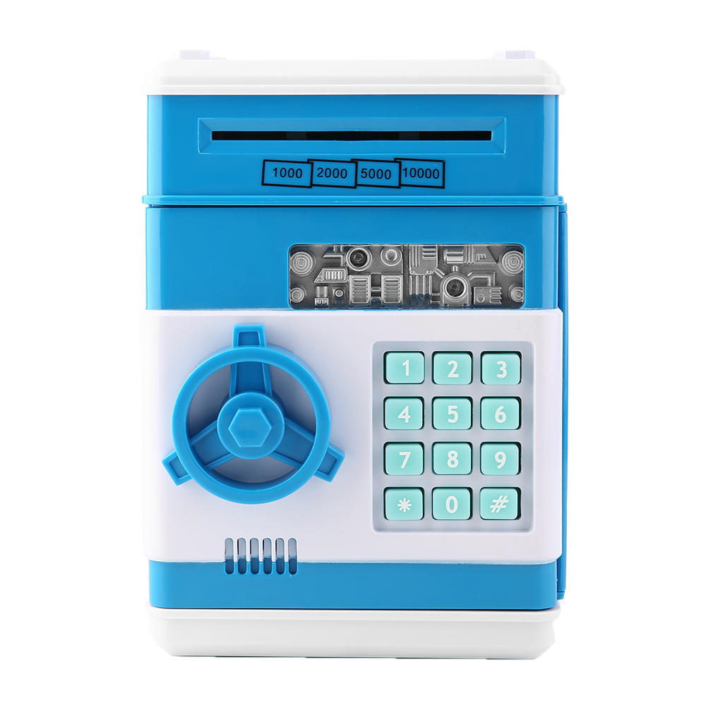Buy Kids Electronic Money Safe Box Password Saving Bank ATM for Coins ...
