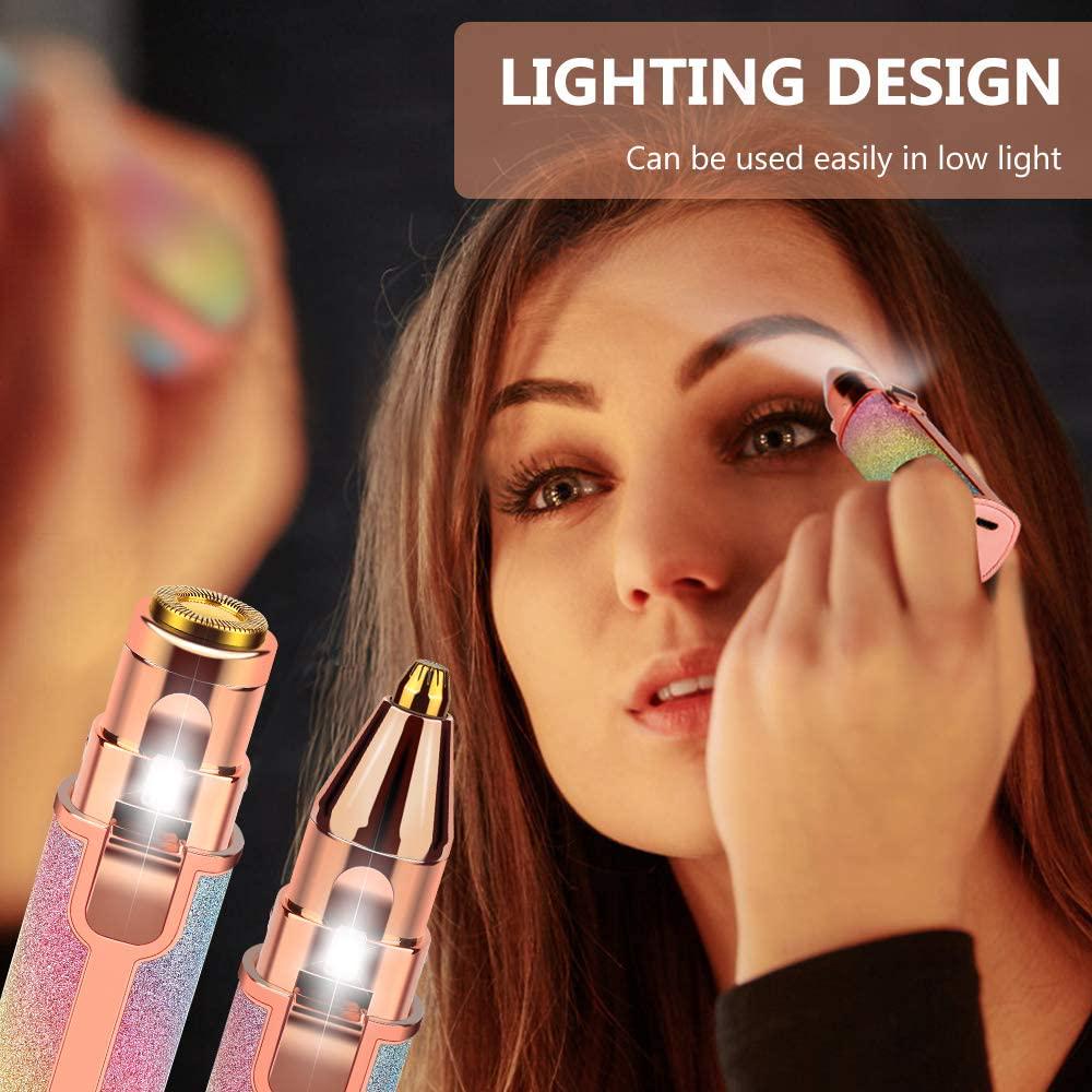 Buy 2-in-1 Electric Eyebrow Trimmer And Razor Portable Facial Eyebrow ...