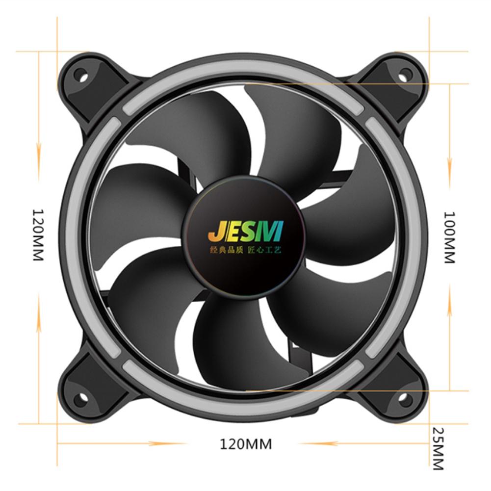 Buy 3pcs PC Computer Case Cooling Fans Streamers RGB 120mm Low Noise ...