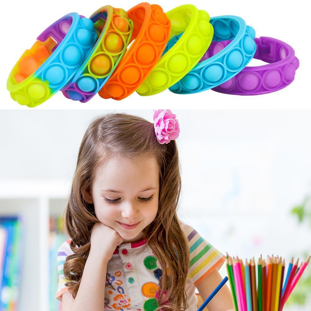 Satın alın Push Pops Bubble Sensory Fidget Bracelet Toys Wearable ...