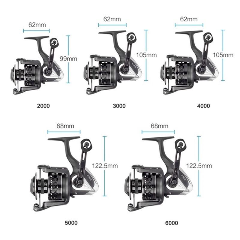 Buy Teben Kowloon Max Drag 15-20kg Spinning Fishing Reel 2000-6000 Surf ...