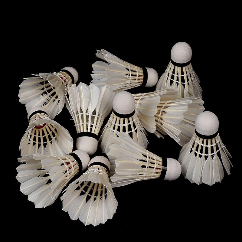 Buy 12Pcs/Lot Badminton Duck Feathers Badminton Ball Shuttlecock Sports ...