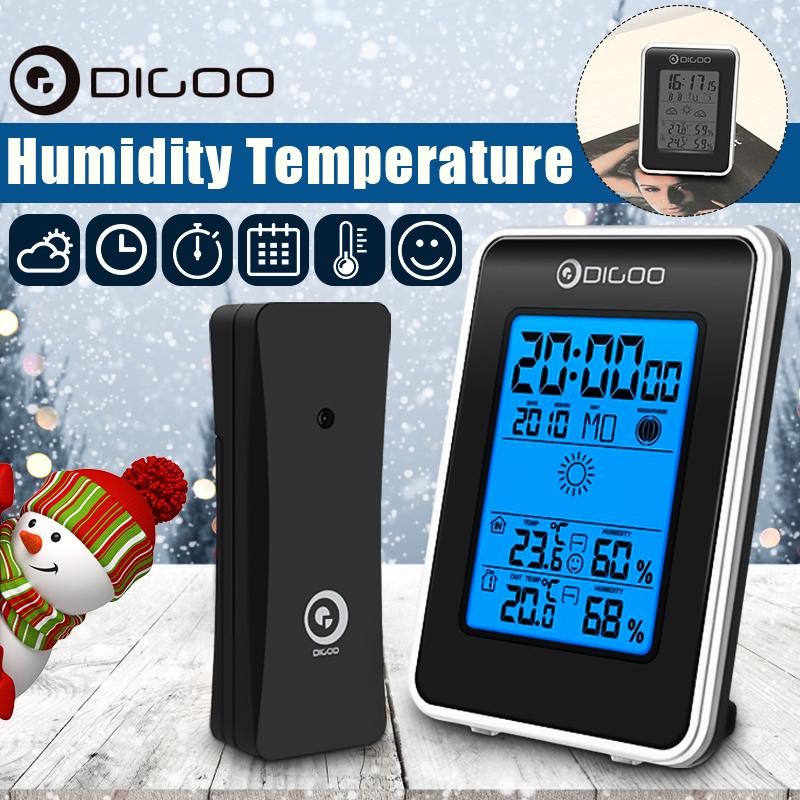Buy Digoo DG-TH1981 Mini Weather Station Thermometer Wireless ...