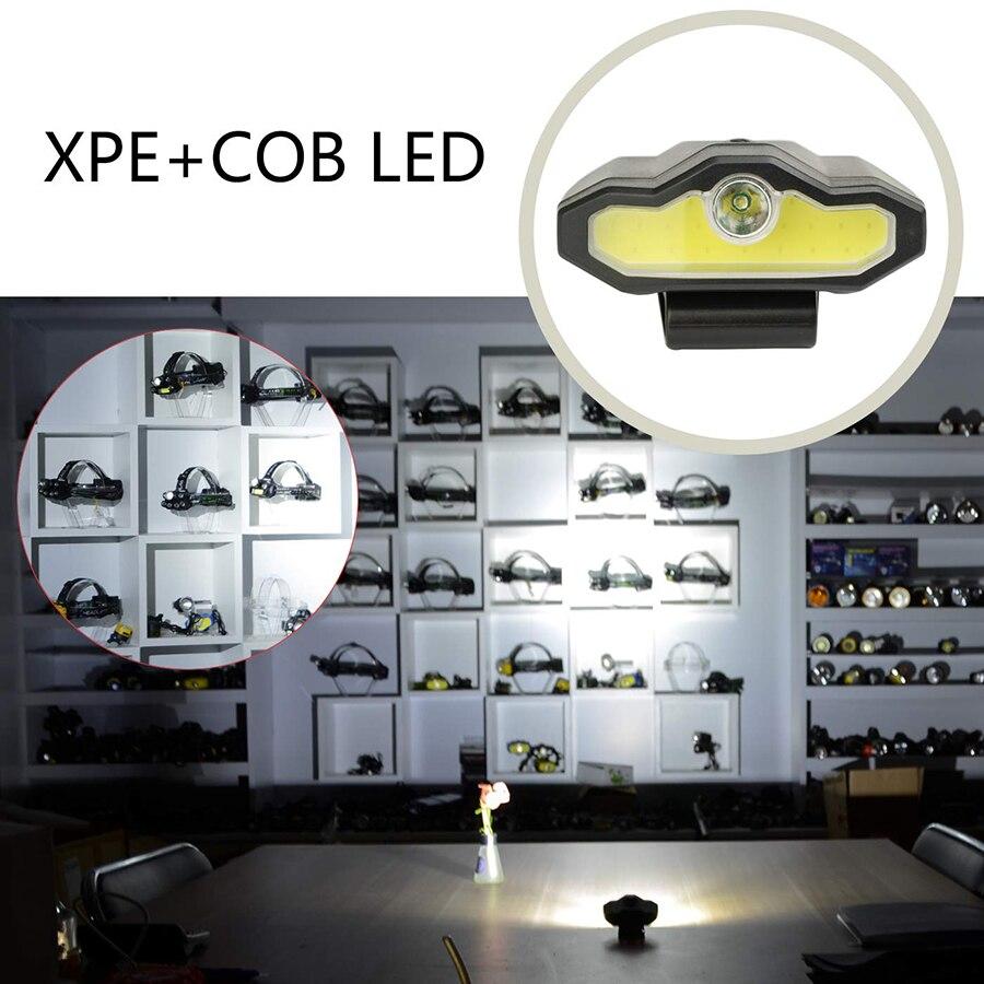 Buy USB LED Cap Clip Light COB Headlight Headlamp Flashlight Outdoor ...